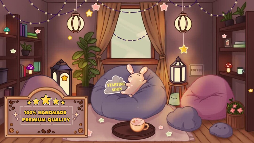 Animated Stream Screens Coffee Animated Twitch Screens Starting Soon ...