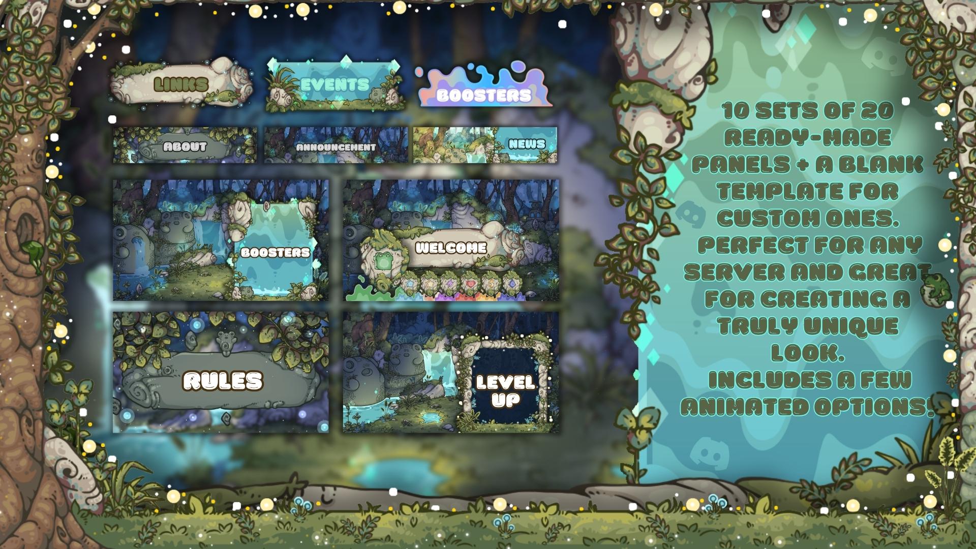 Fully Set up Enchanted Forest Discord Server | Gaming Template | Pre ...