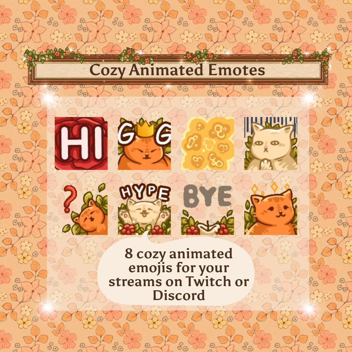 Animated Emotes, Twitch Emotes, Discord Emotes, Twitch Sub Emotes, Cozy ...