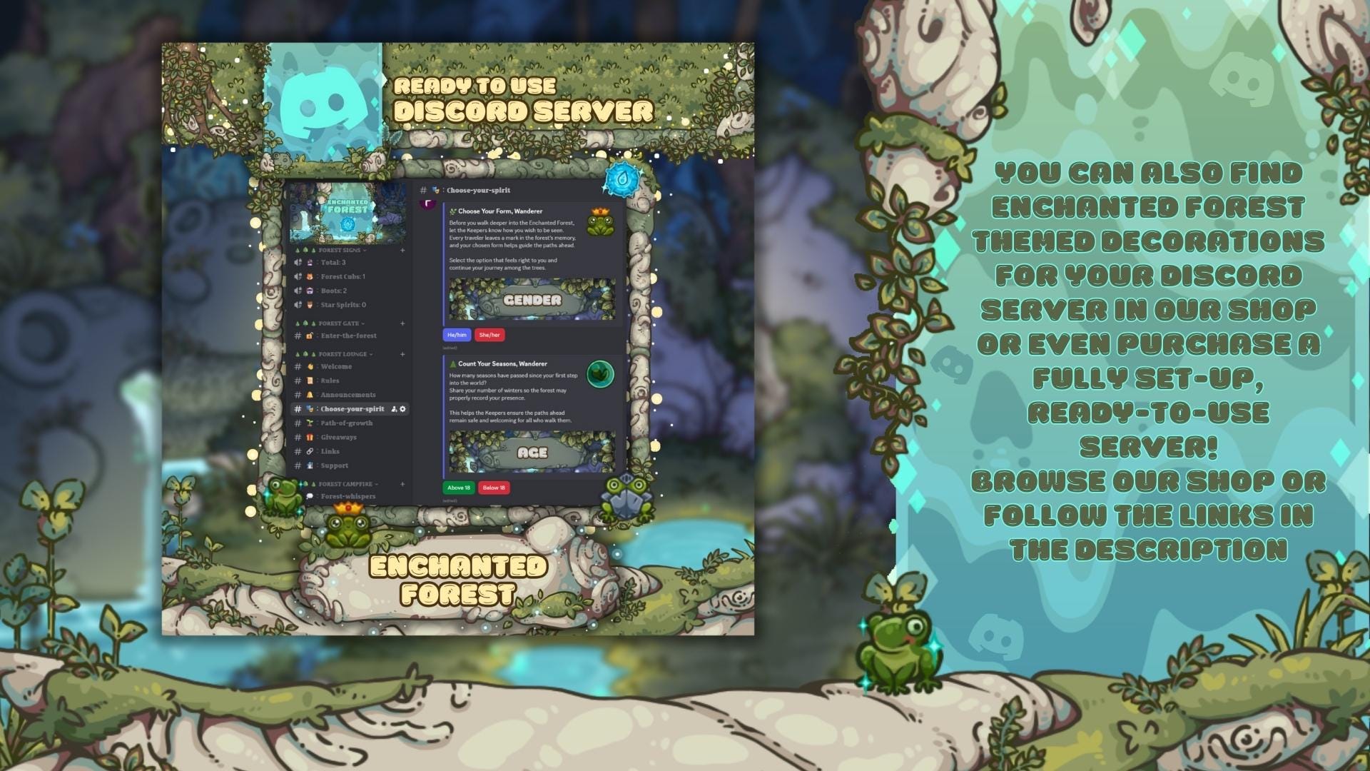 Enchanted Forest Discord Server Template | Pre-made Forest Aesthetic ...