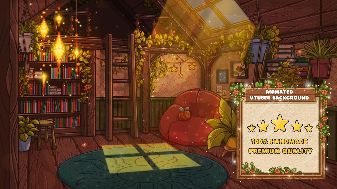 Vtuber Background - Cute Animated Vtuber Background, Vruber Asset ...