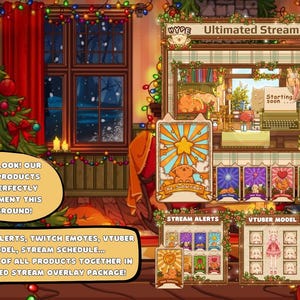 Christmas Vtuber Background - Cute Animated Vtuber Background Vruber ...