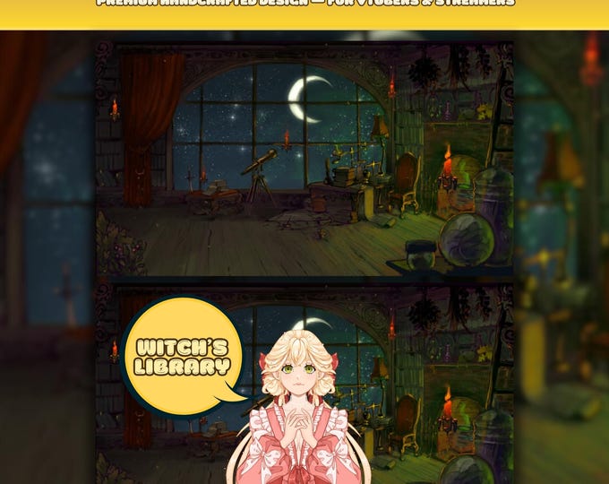 Animated Background Witch Laboratory | Witch Library | Witch Room for ...