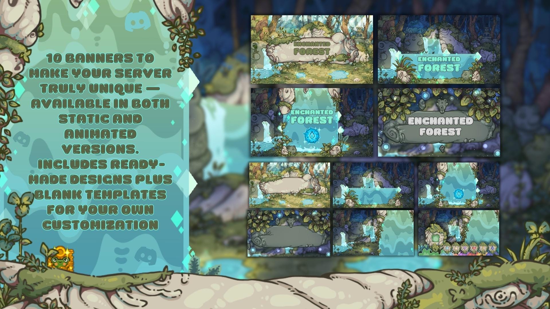 Fully Set up Enchanted Forest Discord Server | Gaming Template | Pre ...