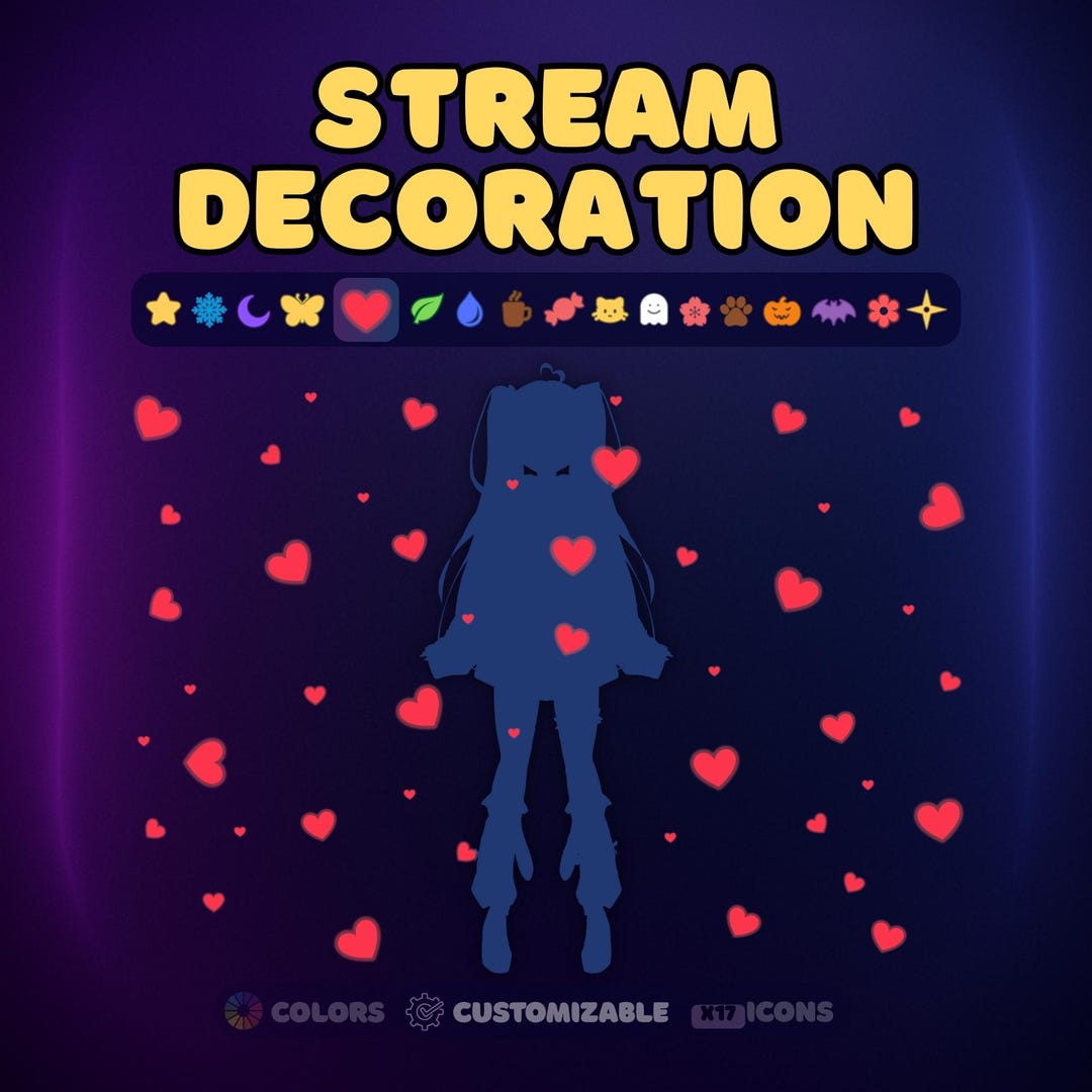 Animated Stream Decoration & Widget, Floating Animated Overlay for ...