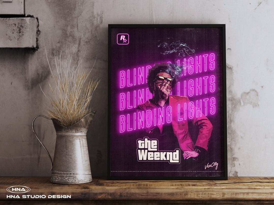 THE WEEKND POSTER Printable Wall Art Gaming Poster Retro Wall Decor ...