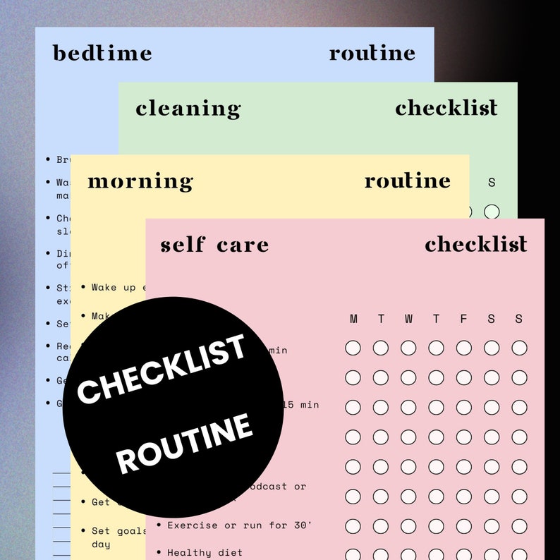 Checklist Daily Routine Empower Your Week: Mastering Daily Routines ...