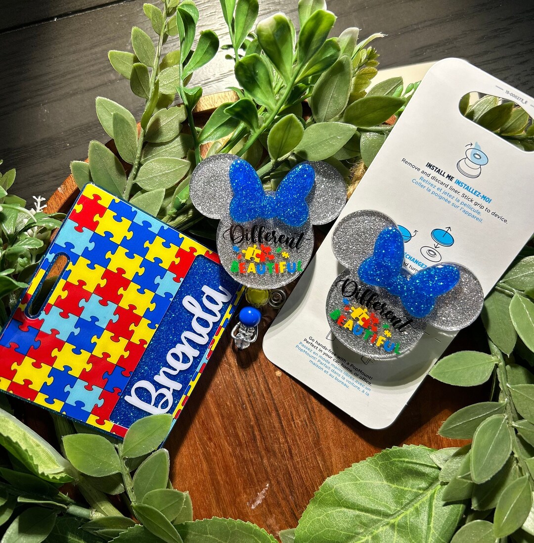 Different is Beautiful Badge Reels/autism Phone Accessory/autism Badge ...