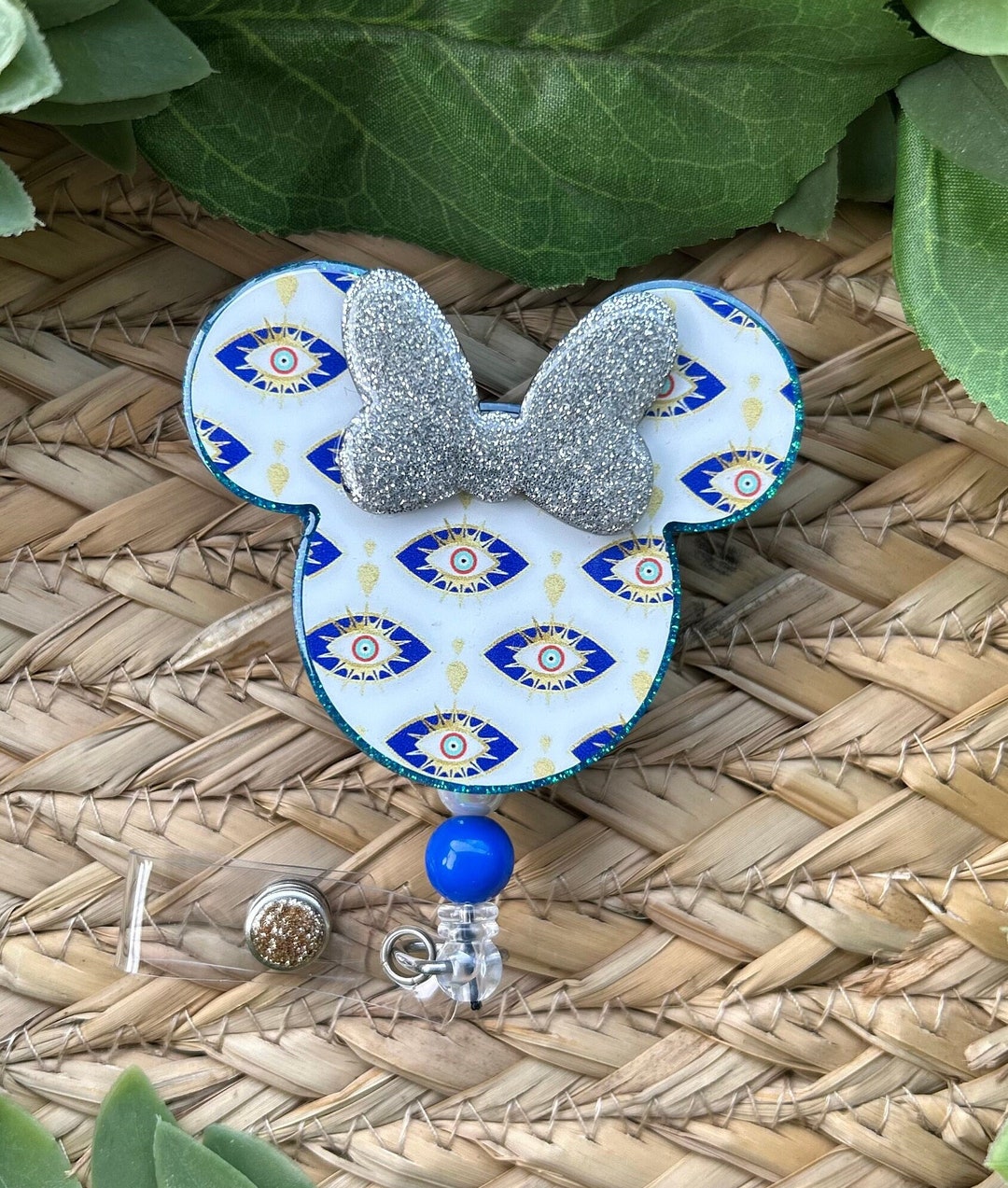 Evil Eye Mouse Head Badge Reels/evil Eye Badge Reels/small Gifts/ Nurse ...