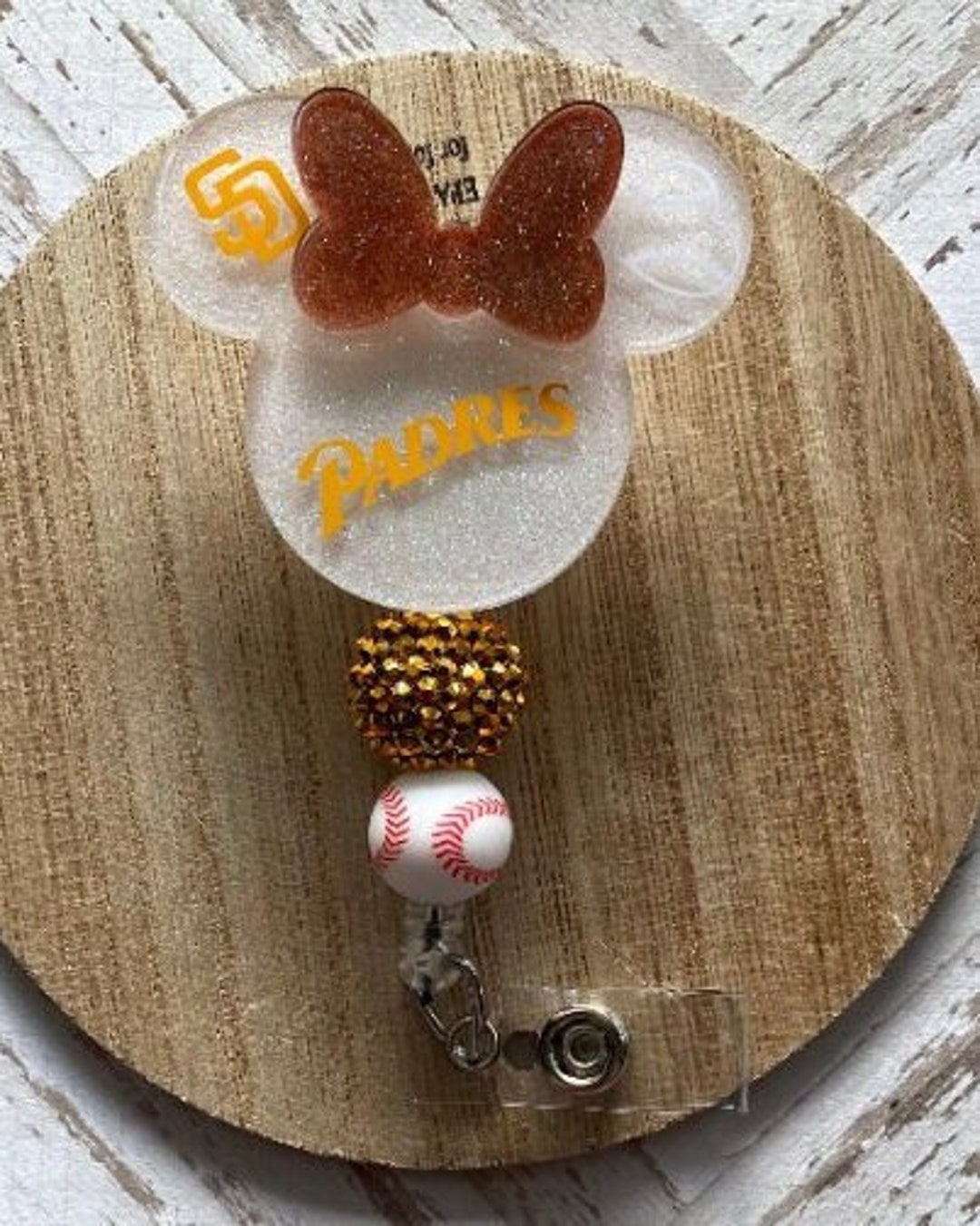 Baseball Badge Reels/sd Badge Reels/sports Badge Reels/nurse Badge ...