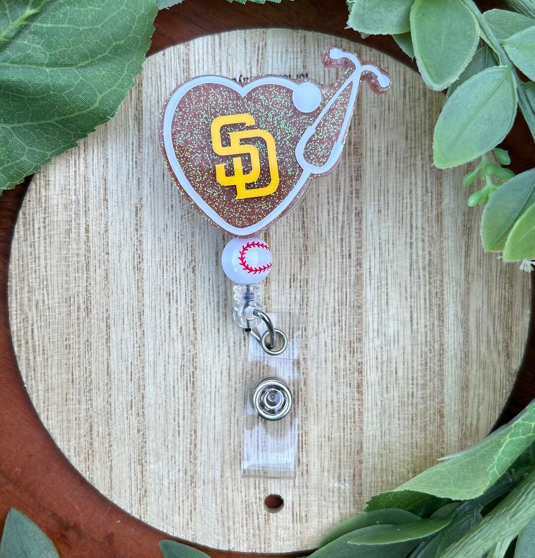 Baseball Badge Reels/sd Badge Reels/sports Badge Reels/nurse Badge ...