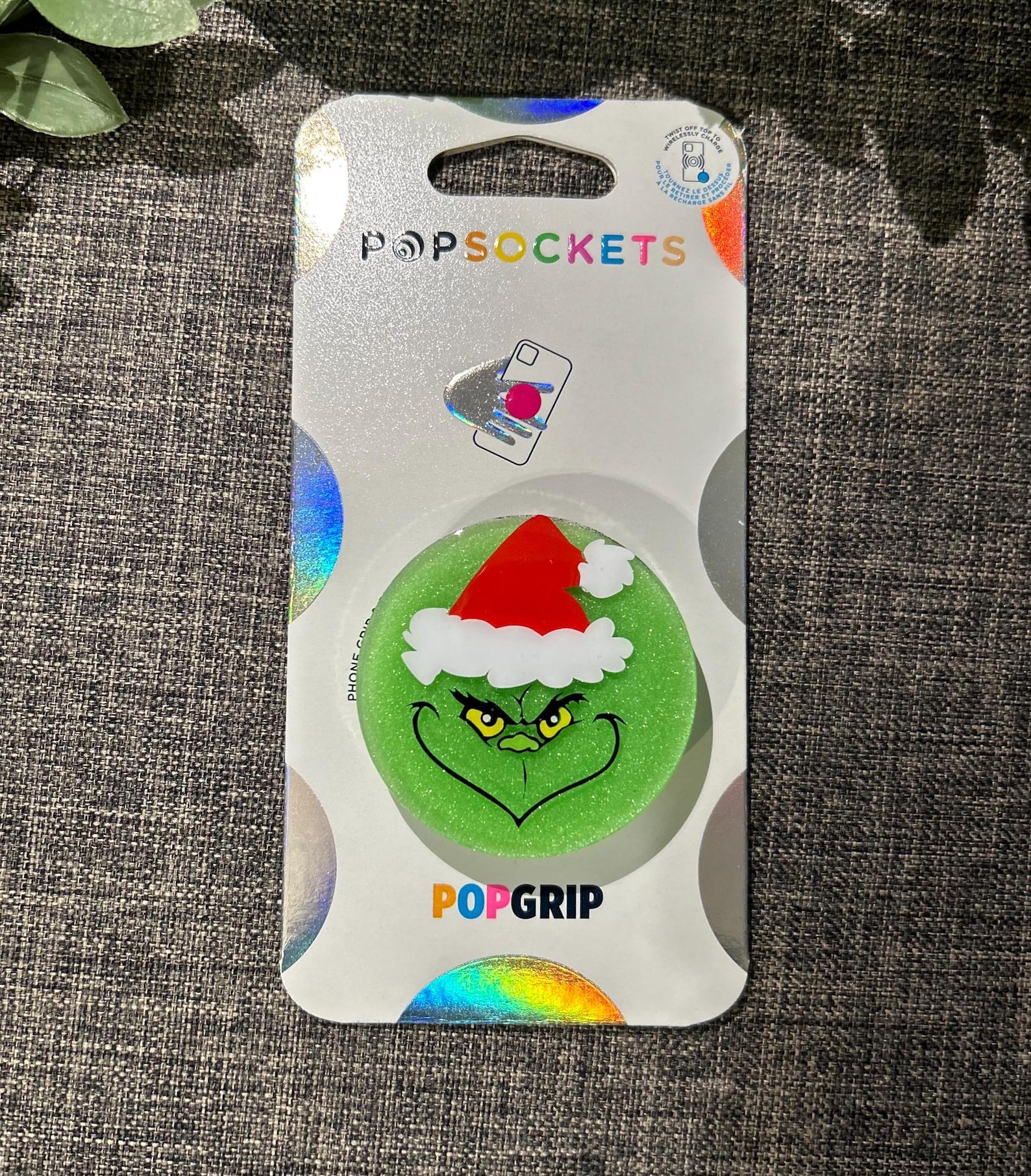 Character Phone Grip/christmas Phone Grip/phone Socket/glitter Phone ...