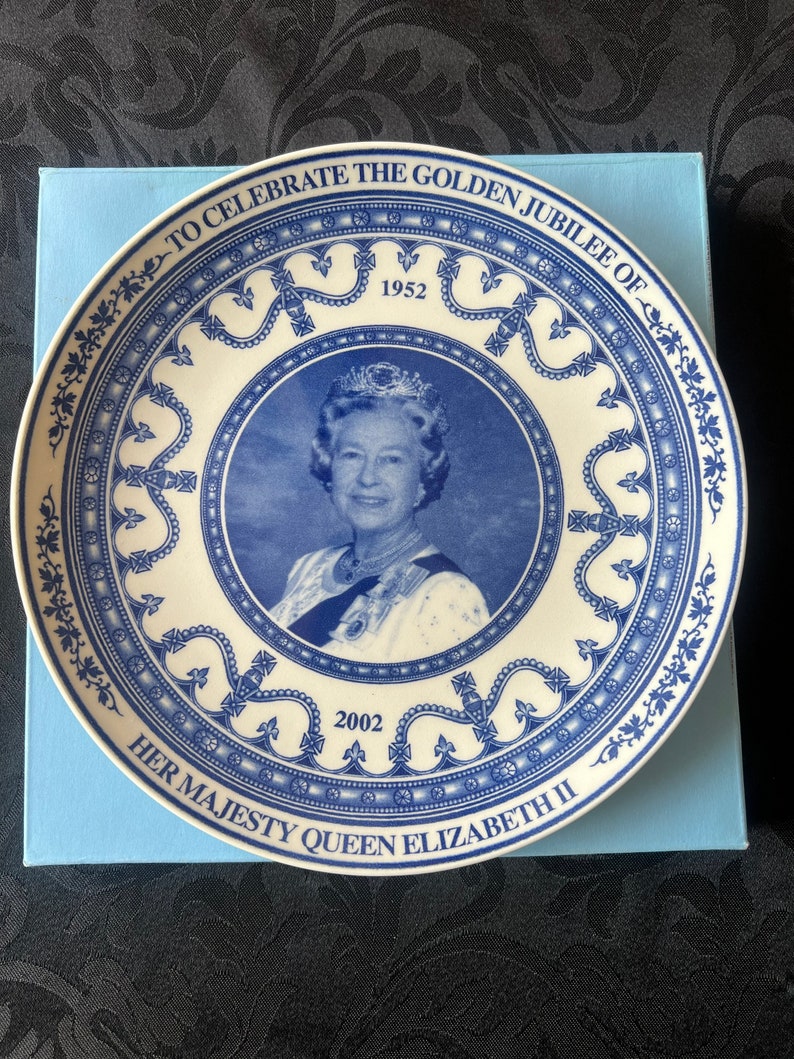 Wedgwood Golden Jubilee Plate - Etsy