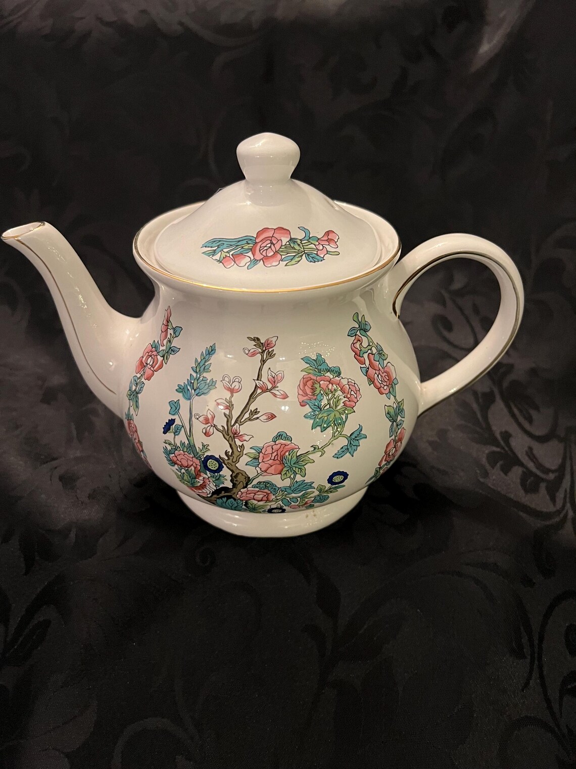 Sadler Indian Tree Teapot - Etsy