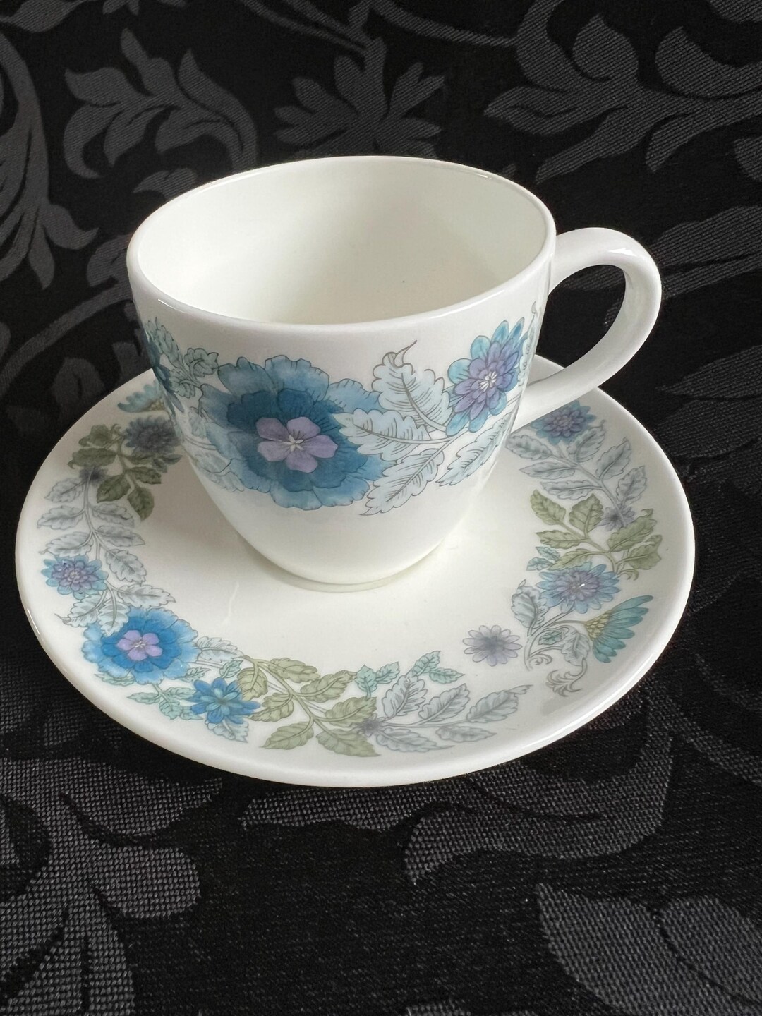 Wedgwood Clementine Coffee Cup and Saucer - Etsy