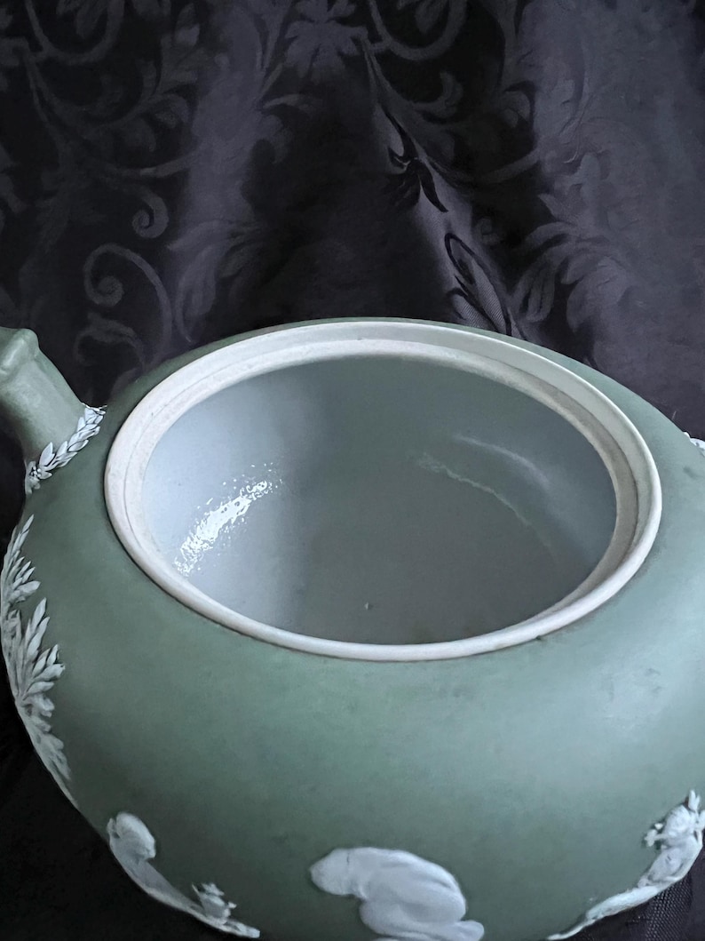 Wedgwood Green Jasper Teapot - Etsy