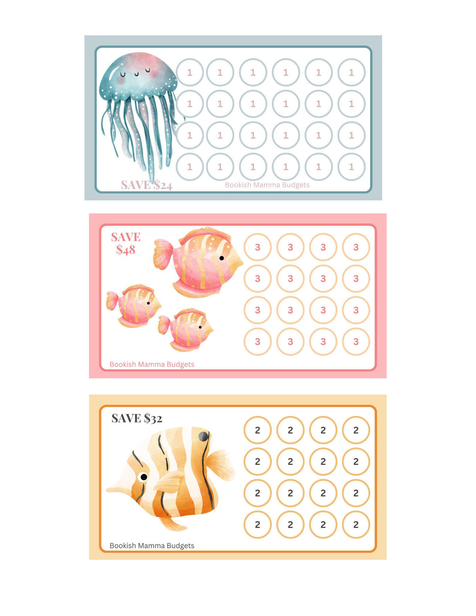 Under the Sea Set of 3 DIGITAL DOWNLOAD - Etsy