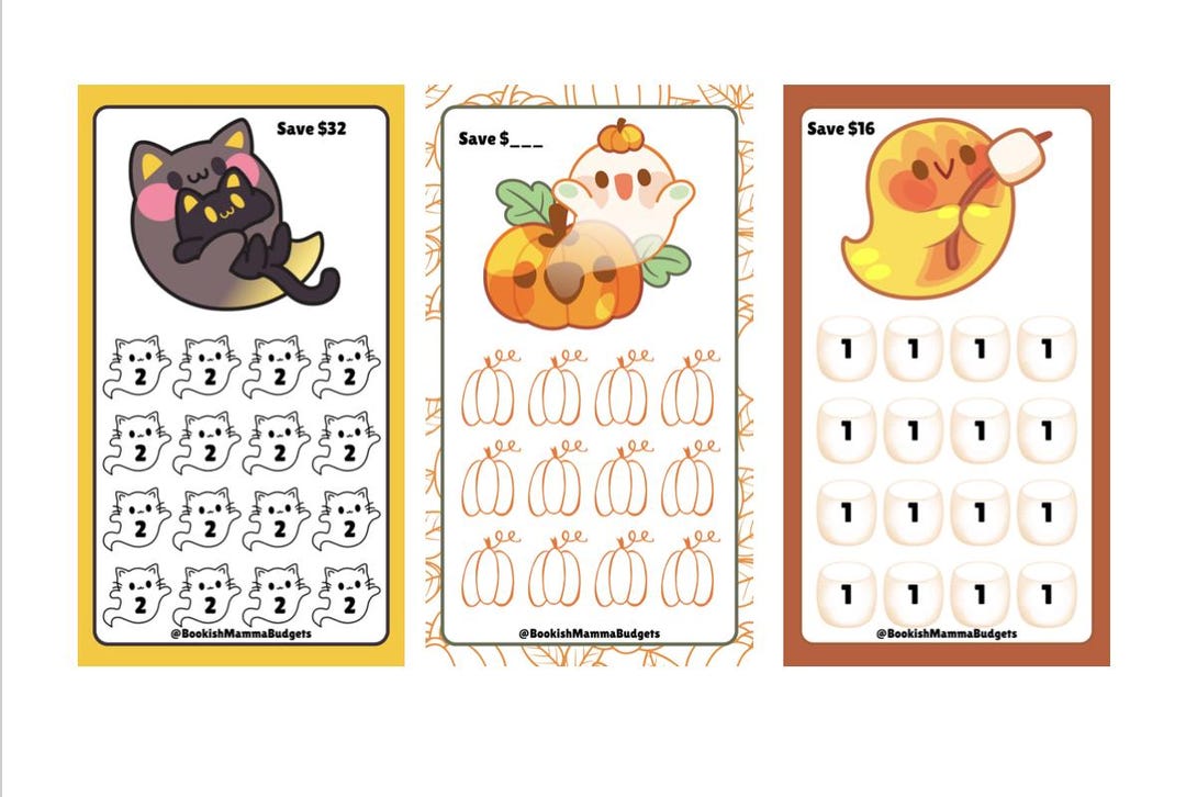 Toasty Ghost - Physical Product - Set of 3 - Mini Savings Challenge ...