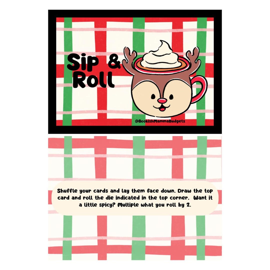 Sip & Roll Dice Savings Game: Roll and Save Budget Challenge (printable ...