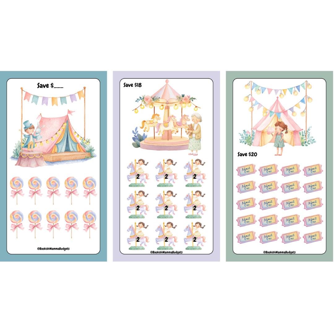 Carnival - Set of 3 Mini Challenges - DIGITAL DOWNLOAD - Savings ...