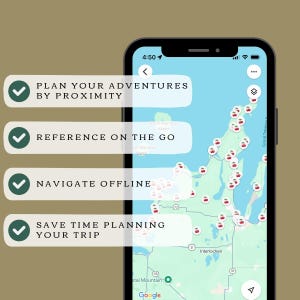 Michigan Travel Map | Google Maps Itinerary, 390+ Locations (digital ...