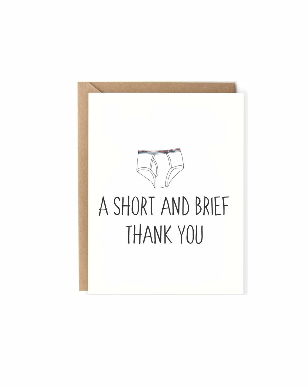 Thank You/ Thanks/thank You Card/ Funny Thank You/ Thank You for Him ...