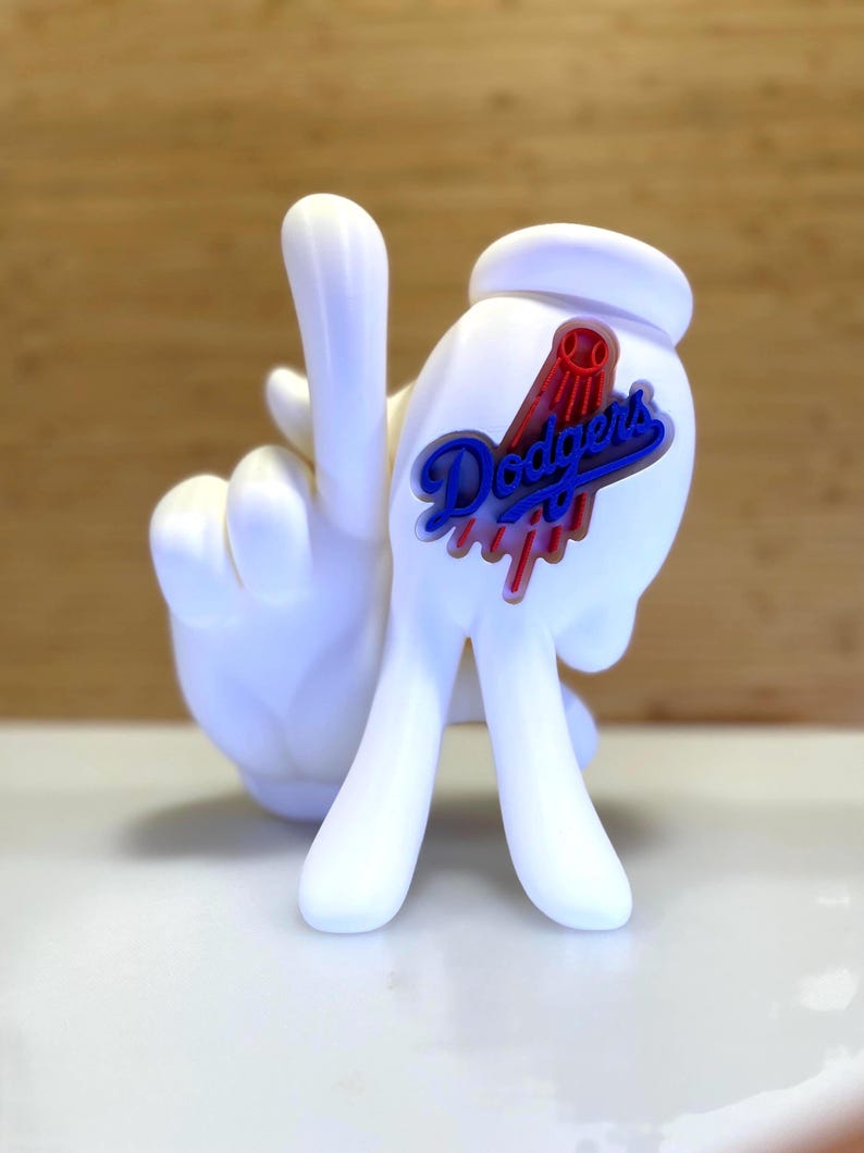 LA Dodgers Character Hands - Etsy