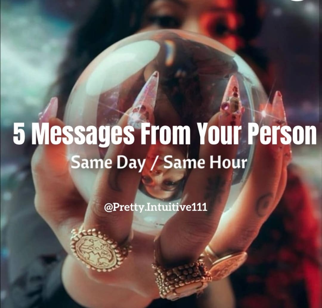 SAME DAY Messages From Your Person - Etsy