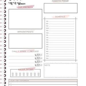 TOTAL Daily Journal and Planner | Digital Planner, Canva Template - Etsy