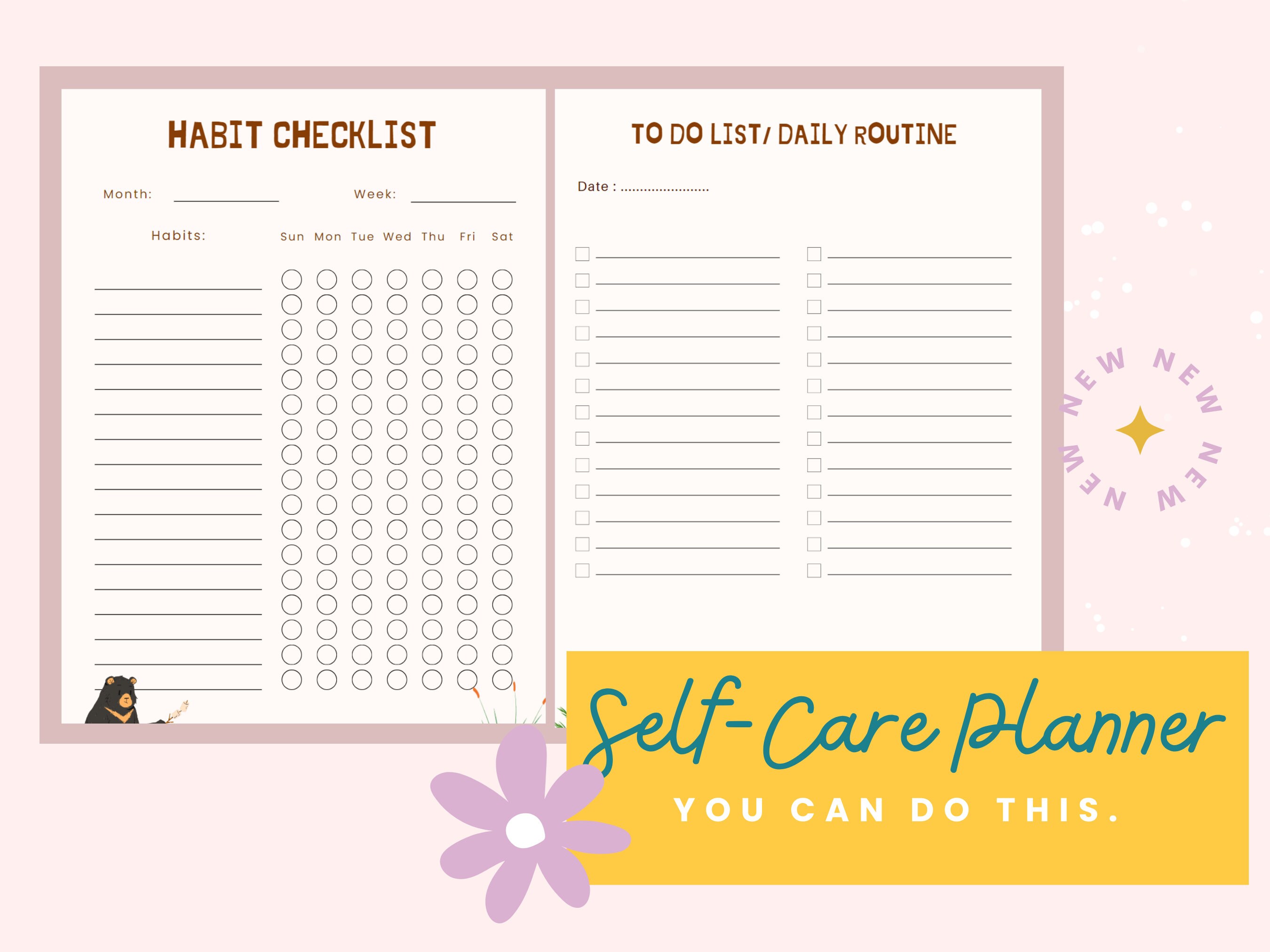 COMPLETE Self-care Journal/planner Canva Printable 2024 - Etsy