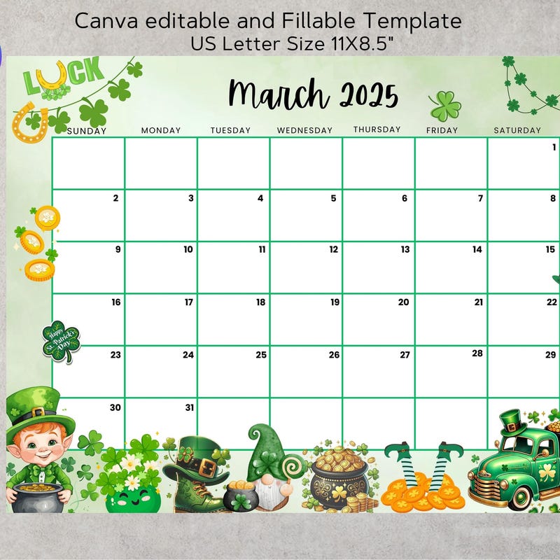 March 2025 Calendar - Etsy