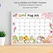 Editable May 2025 Calendar,spring Flowers With Cute Gnomes Planner ...