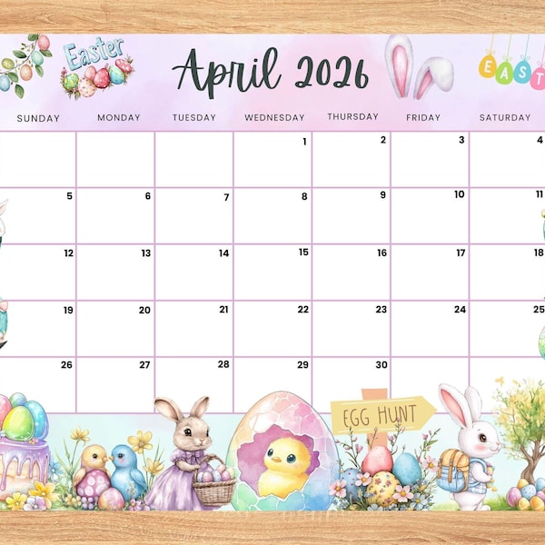 Easter Calendars - Etsy