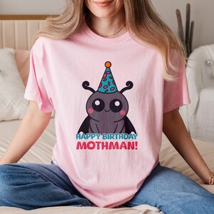 Cute Mothman Shirt, Happy Birthday Mothman, Kawaii Mothman, Punny T ...