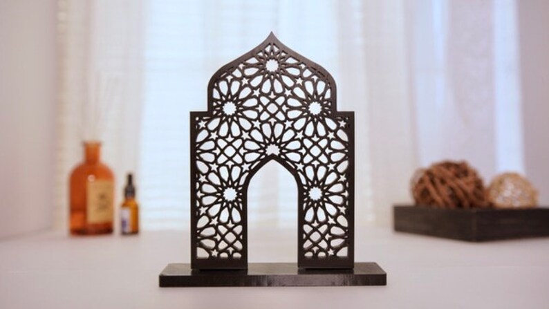 Minaret Arch Mosque Stand, Islamic Home Decor, Mosque Ornaments for ...