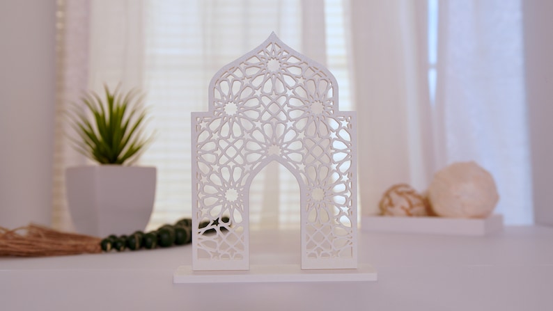 Minaret Arch Mosque Stand, Islamic Home Decor, Mosque Ornaments for ...