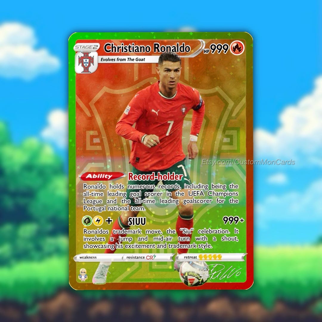 CRISTIANO RONALDO custom Pokémon Card - Etsy.de