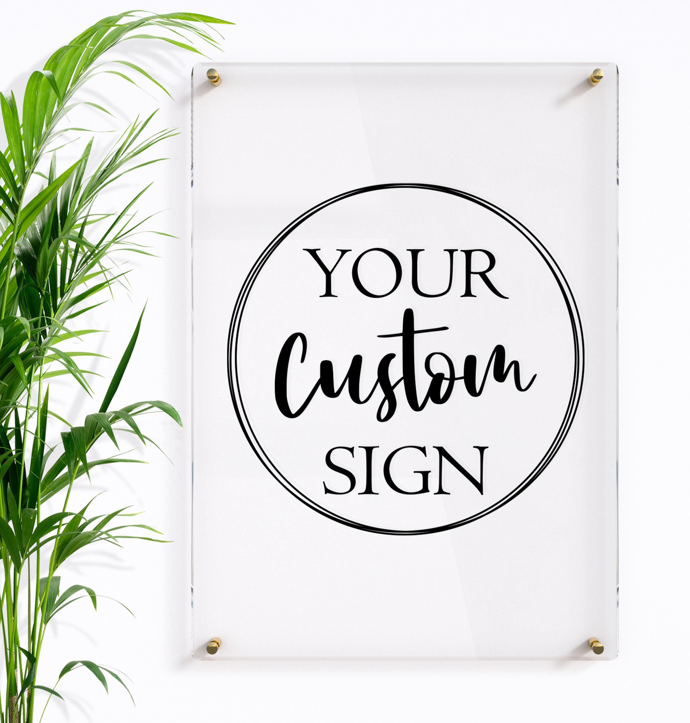 Custom Business Logo Acrylic Sign for Office Wall Decor, Custom Door ...