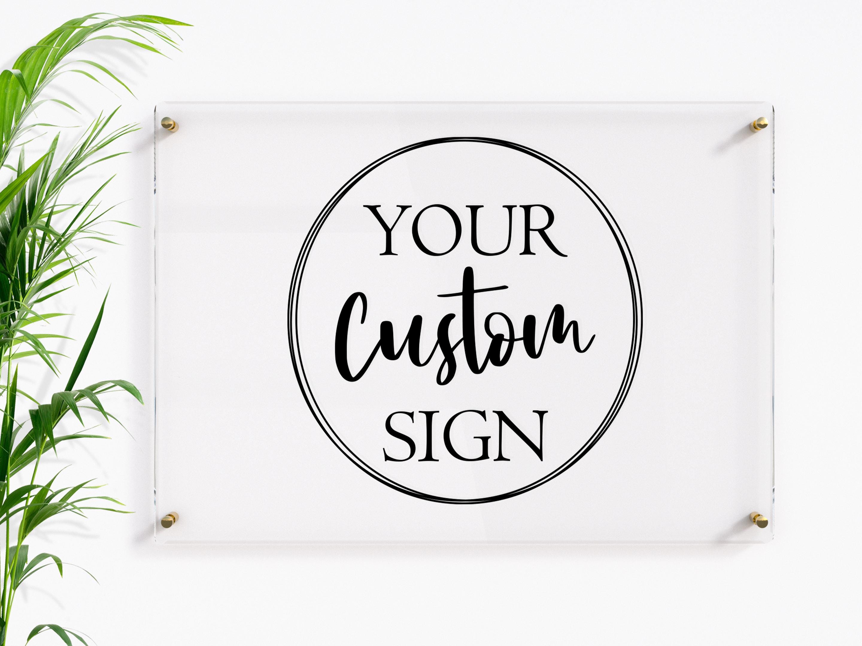 Custom Acrylic Sign, Logo Acrylic Sign, Acrylic Logo Sign, Acrylic Door ...