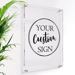 Custom Acrylic Sign, Logo Acrylic Sign, Acrylic Logo Sign, Acrylic Door ...