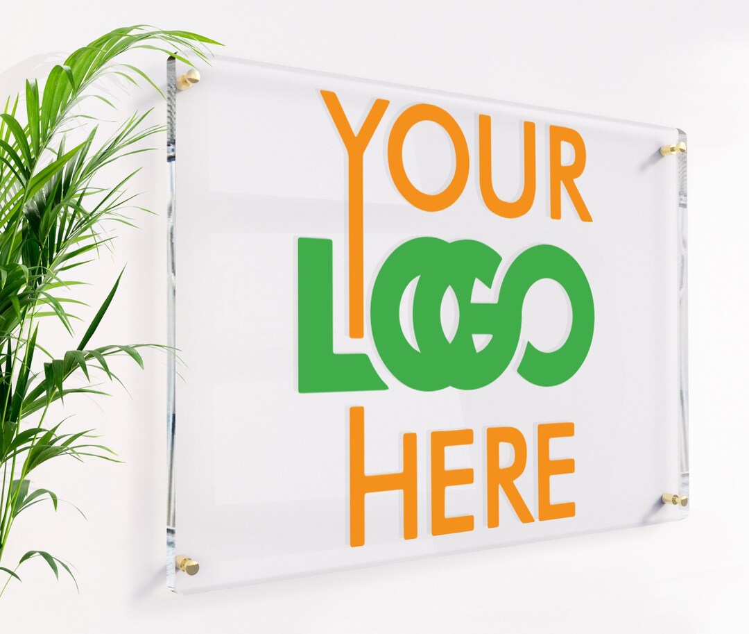 Custom Logo, Business Sign, Acrylic Logo Sign, Logo Business Sign ...