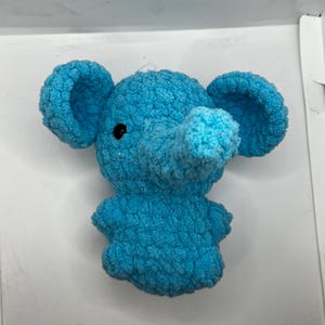 Elephant Plushie Bright Blue - Etsy