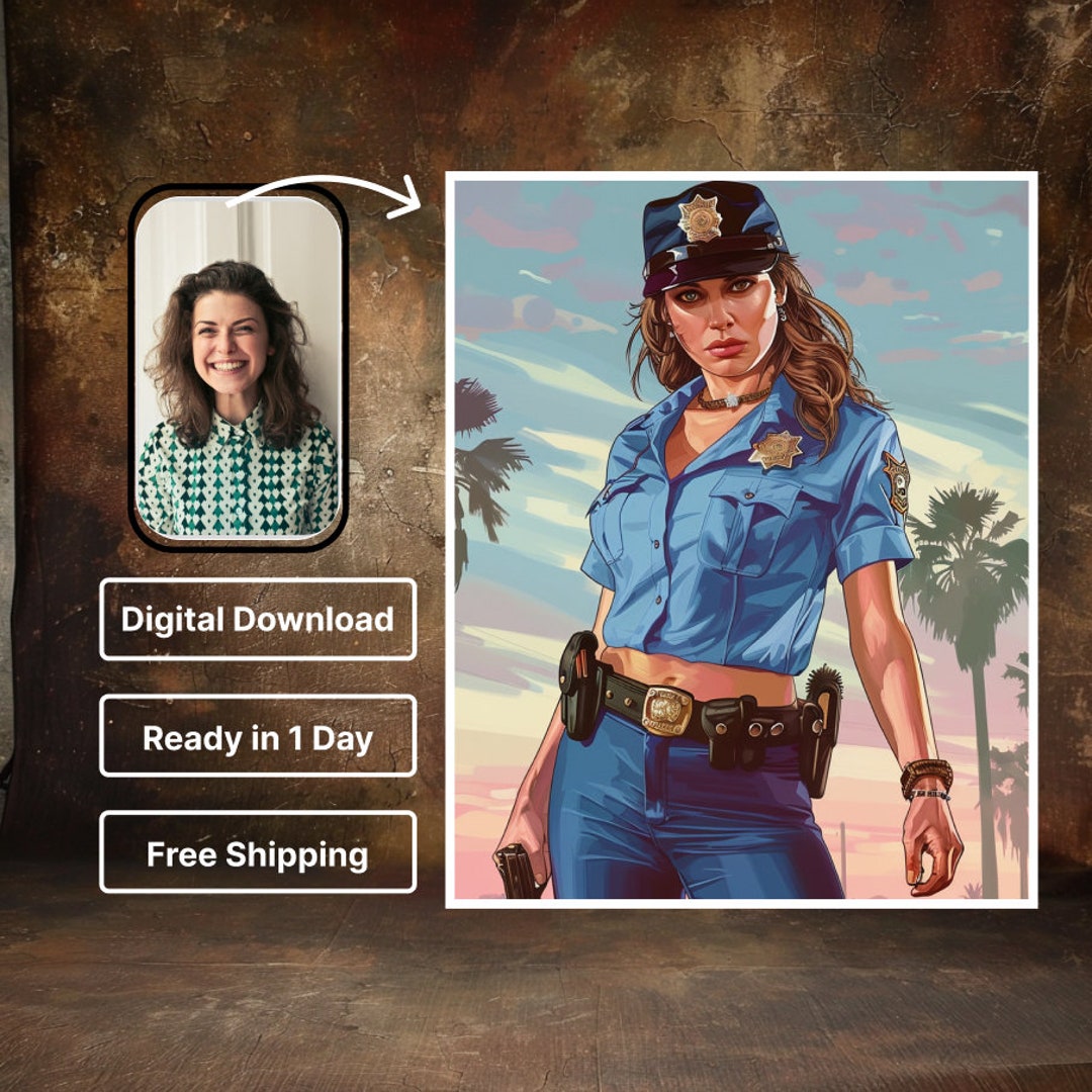 Custom GTA Portrait From Photo, GTA Portrait, Historical Portrait, GTA ...