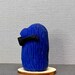 MINI Monster Blue With Black Sunglasses Desk Pet Collectible Art Plant ...