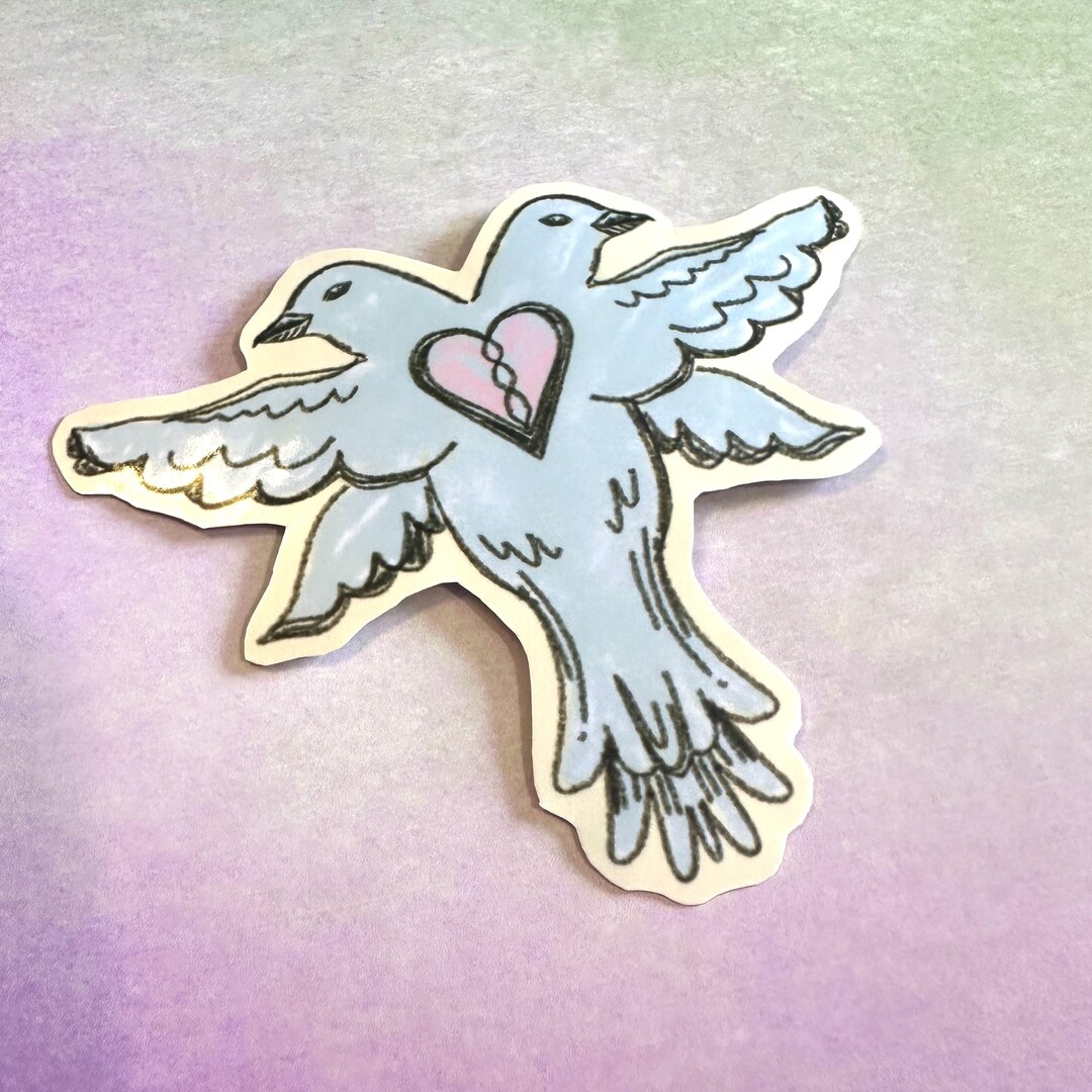 Sigil Sticker - Fantasy Surreal Bird Sticker - Waterproof ...