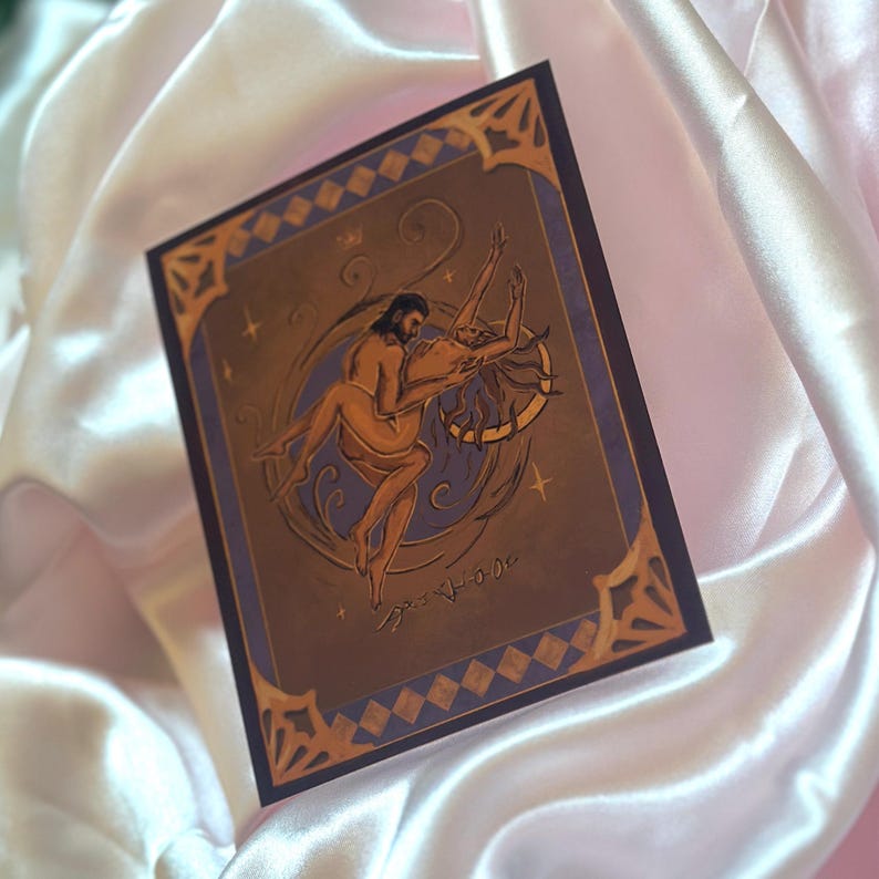 The Art of the Night - Mini Print - BG3 Gale Dekarios Art - Etsy
