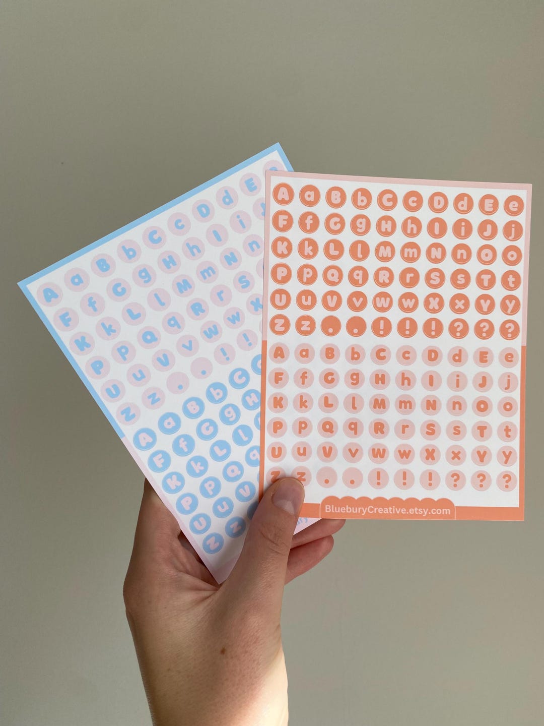 Alphabet Letters - Matte Sticker Sheet - Etsy