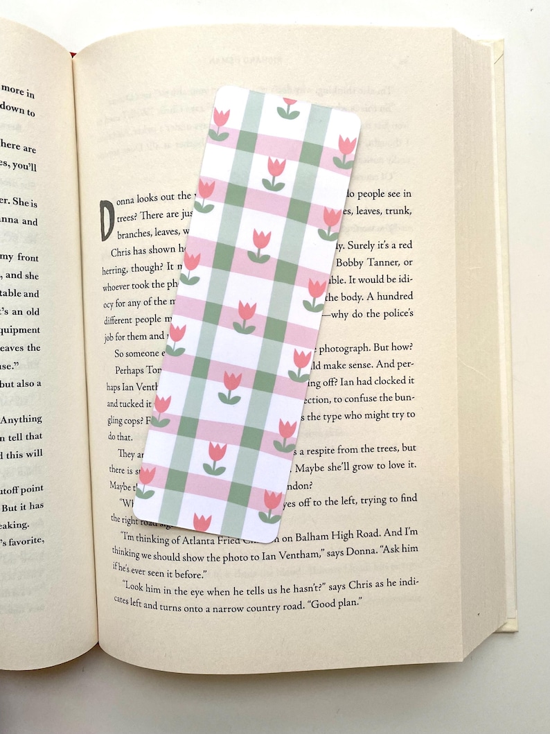 Spring Tulip Bookmark - Etsy