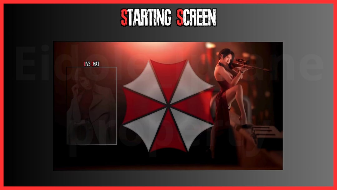 Animated Overlay Overlay Twitch Resident Evil / Ada Wong Starting ...