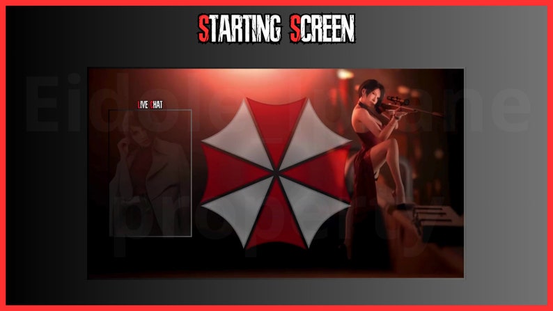 Animated Overlay Overlay Twitch Resident Evil / Ada Wong Starting ...
